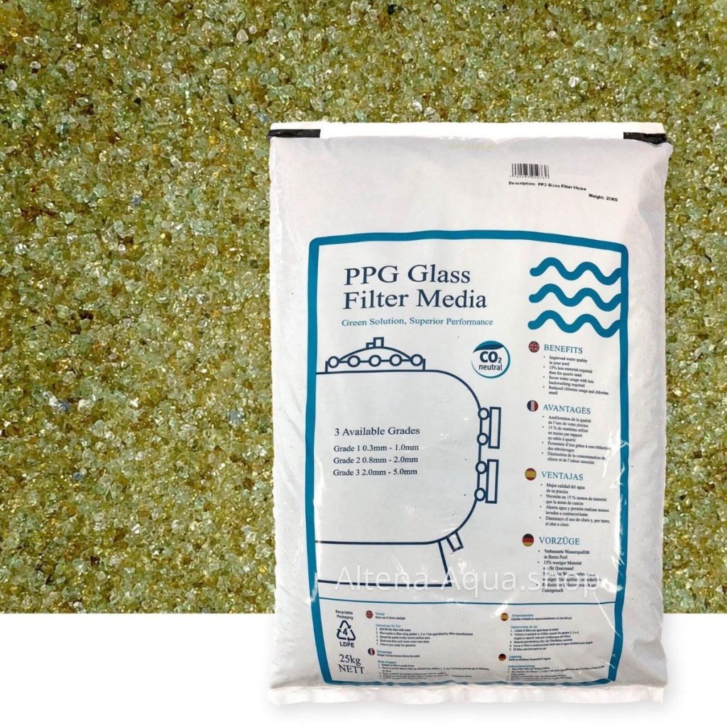 Filterglas / Filtermedium fijn 25 KG (0,5 - 1mm) - PoolTools.nl
